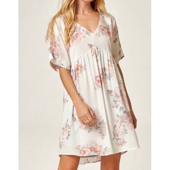ANDREE BY UNIT | Dresses | Andree By Unit Babydoll Dress Ivory Peach ...